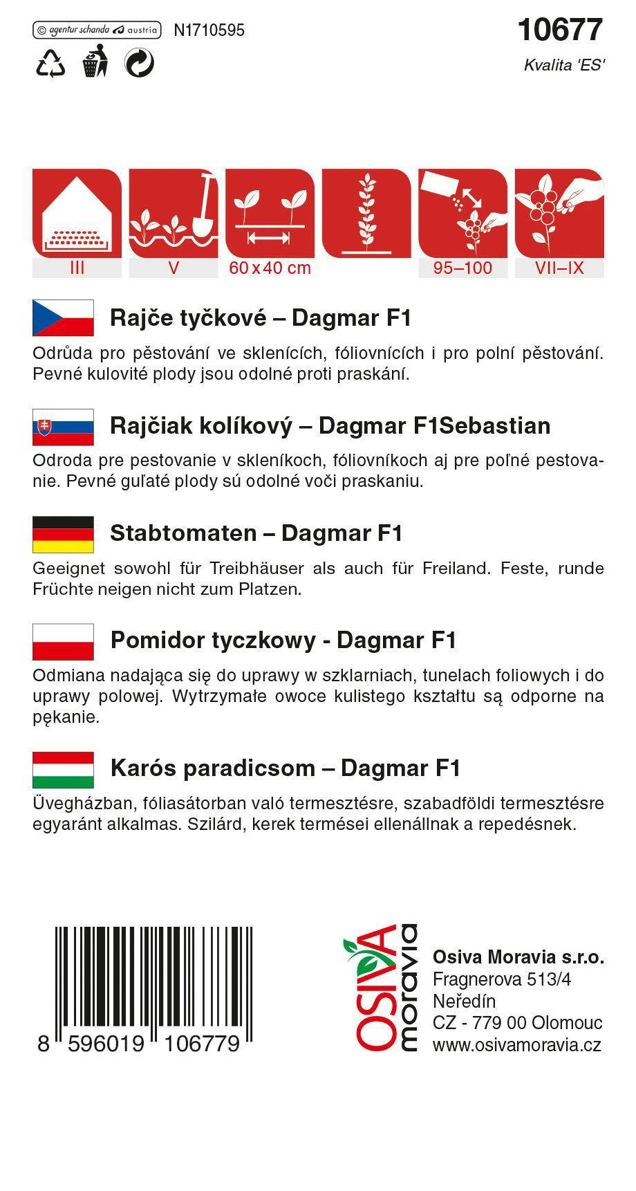 DrogerieNovy.cz. Rajče tyčkové, Tornádo F1, Seva Moravia